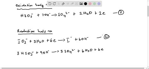 Solved Write And Balance The Equation For The Reduction Of Iodate By
