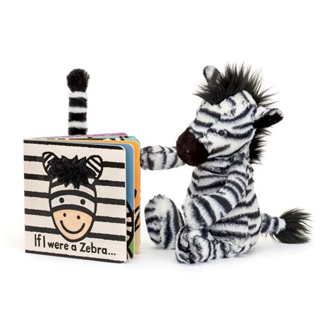 If I Were A Zebra Board Book And Bashful Zebra Official Jellycat