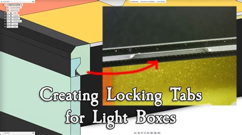 Creating Locking Tabs On Light Boxes Youtube