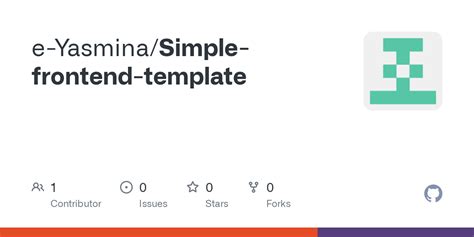 GitHub E Yasmina Simple Frontend Template