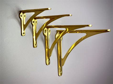 Shelf Brackets Made With Solid Brass Ironbridge Style 4 Sizes Handmade