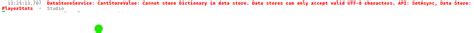 Cannot Store Dictionary In Data Store Data Stores Can Only Accept
