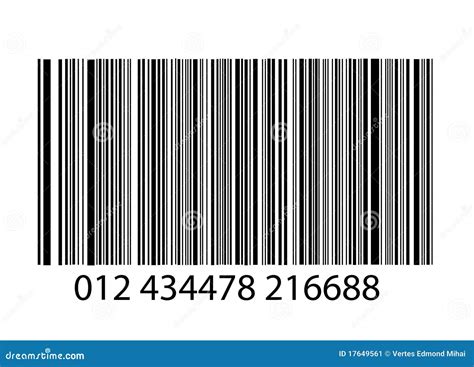 Bar Code On White Stock Vector Illustration Of Commerce 17649561