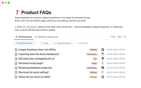 Product Catalogue And Data Template Notion Marketplace