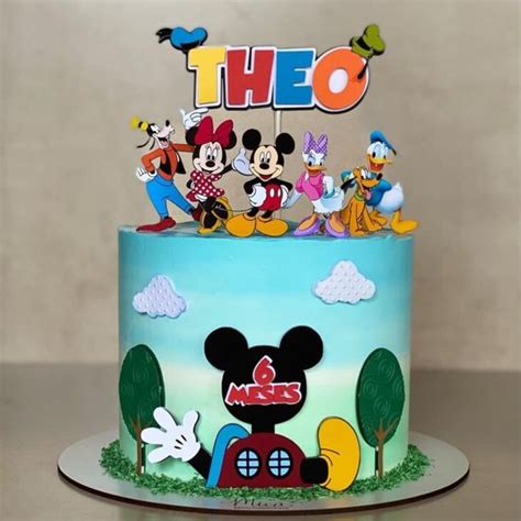 Pin De Luiza Maura Em Bolos Bolos De Aniversário Do Mickey Bolo Do