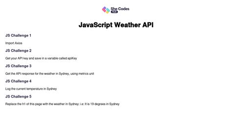 Javascript Open Weather Api Forked Codesandbox