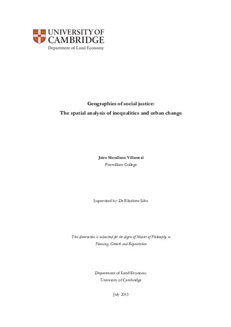 Pdf Geographies Of Social Justice The Spatial Analysis Of