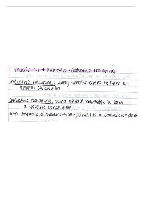 Lesson 11 Inductive Reasoning And Deductive Reasoning Math 1301 Stuvia Us