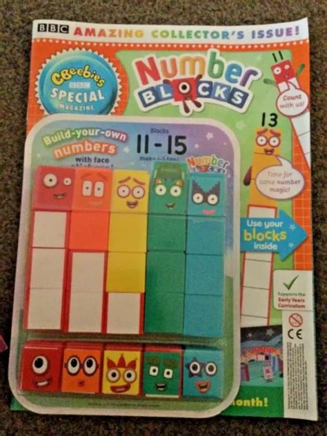 cbeebies numberblocks magazine issue 142 number blocks 11 15 new £14