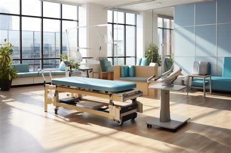 Premium Photo Revitalizing Spaces Exploring The Tranquil Interior Of A Rehabilitation Center