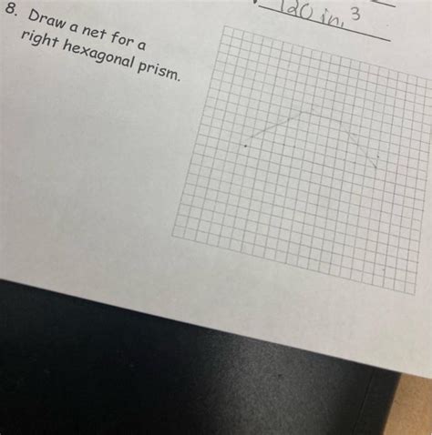 Solved 8 Draw A Net For A Right Hexagonal Prism