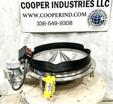 ITEM 1757 1 30 AZO STAINLESS STEEL BIN ACTIVATOR TYPE VIBRATIONSBODEN