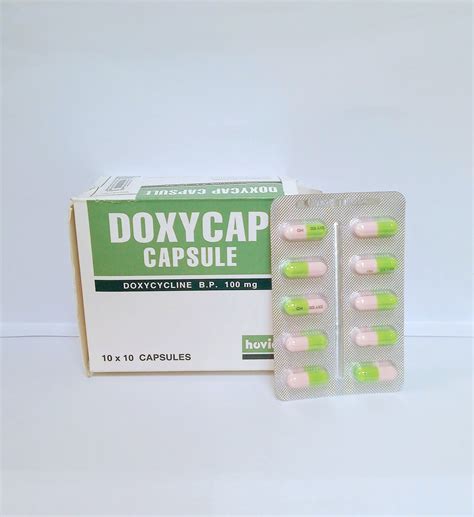 Doxycap Doxycycline 100mg Per Card Of 10 Capsules Beta Pharmacy
