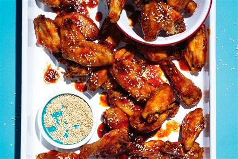 Sticky Gochujang Chicken Wings Korean Recipe Recipes Au