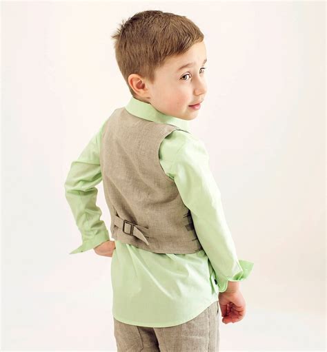 Vest Waistcoat Ring Bearer Outfit Ring Bearer Gift Linen Vest Linen Waistcoat Birthday
