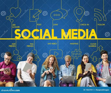 Technology Digital Communication Internet Connection Concept Stock