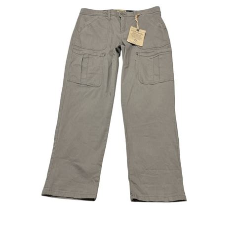 Democracy Pants Womens 10 Ab Technology Cargo Khaki Utility Slim Leg