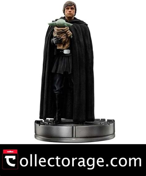 Iron Studios Statue Luke Skywalker Y Grogu Art Scale 1 10