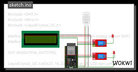Simulasi Kontrol Suhu Kipas Wokwi Esp32 Stm32 Arduino Simulator