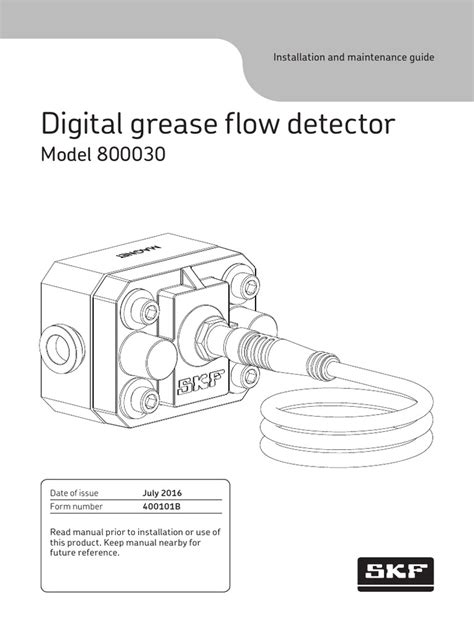 Digital Grease Flow Detector Pdf Sensor Electrical Connector