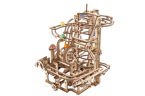 Ugears Maquette De Palan à Spirale Pour Piste De Billes Puzzle Bois