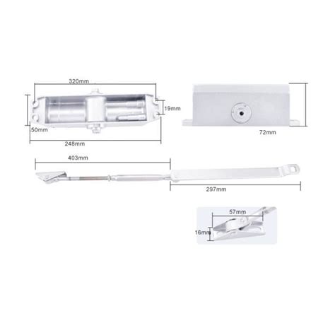 Lan M Canisme De Fermeture De Porte Automatique Ferme Porte Automatique Sans Poinon R Glable