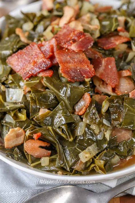 Collard Greens Easy Southern Inspired Recipe Spend With Pennies