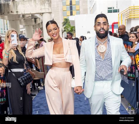 Miami Florida June 05 Zuleyka Rivera And Dj Luian Attend The Bad