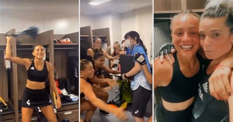 “se Descontroló” La Efusiva Celebración En El Vestuario De Las Leonas