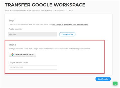 Google Workspace Transfer In Foundation IPOWER