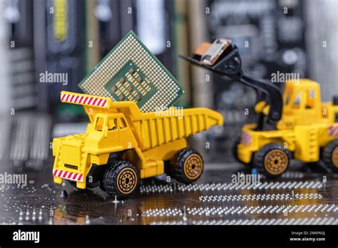 Concept Recycling Of Old Computer Boards And Processors On An Industrial Scale Stock Photo Alamy