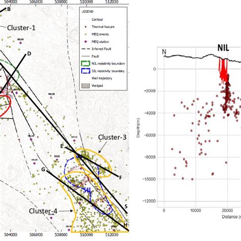 Map Shows Distribution Of Meq Event After Waveform Cross Correlation