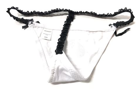 Black And White Lace Cotton Queen Of Spades Qos Logo G String Etsy