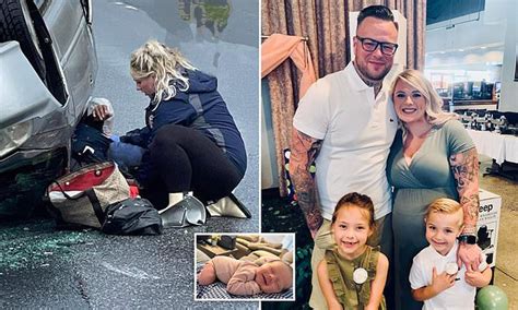 Pregnant Firefighter Aids Woman In Car Crash While In Labor And Gives