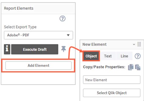 Qlik Object Charts Report Elements