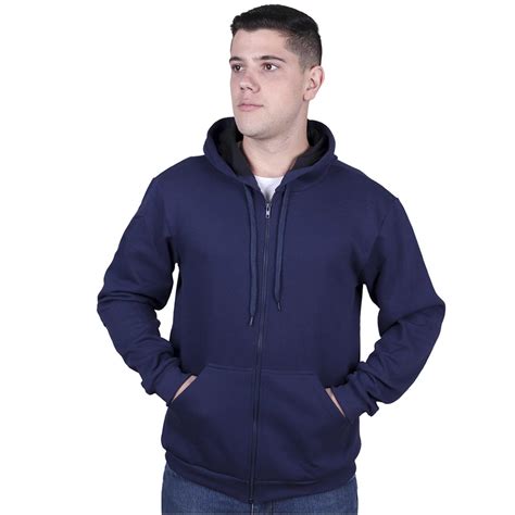 Moletom Com Zíper E Bolso Blusa De Frio Fechado Flanelado Moletom Com
