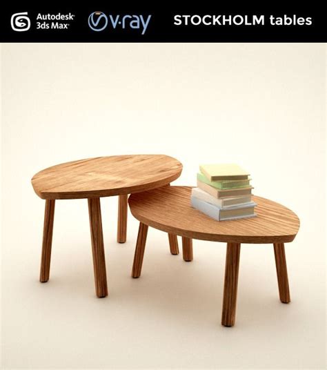 Accurate Model Of Ikea Stockholm Set Of Tables