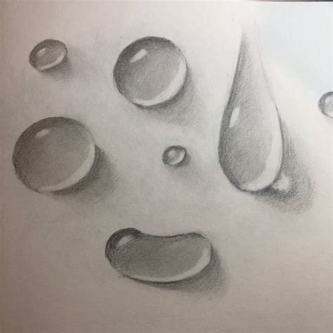 Капли воды простым карандашом 4fox Art Рисунки Хипстерские рисунки Рисунок