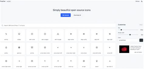 Feather Icons An Open Source Icon Bank With A Coding Guide