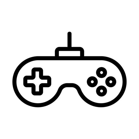 Vecteur Dicône De Manette De Jeu Illustration De Symbole De Contour