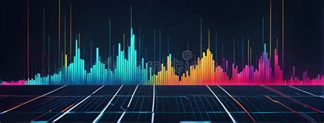 Dynamic Graph With Fluctuating Data Points In Vibrant Colors Stock