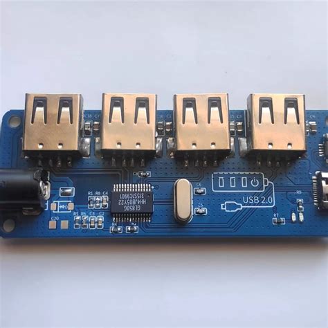 4 Port Usb Hub With Usb C And Micro Usb Interface With Gl850g Esclabs