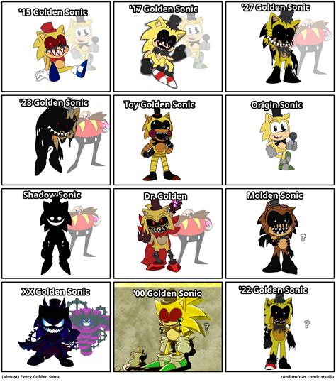 Almost Every Golden Sonic Comic Studio