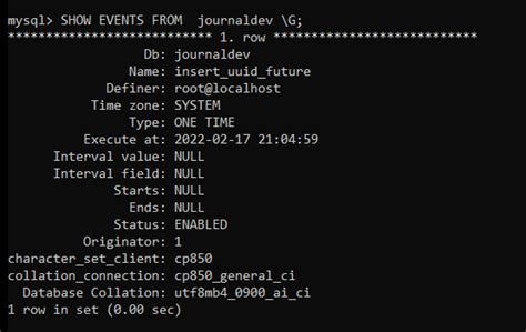 creating mysql scheduled events a quick reference mysqlcode