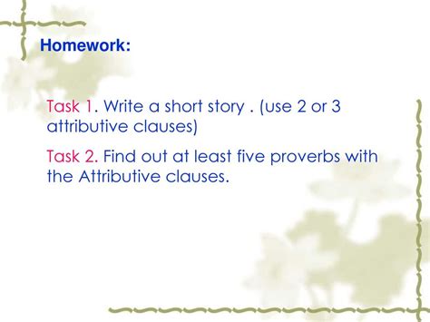 The Attributive Clause Ppt Download