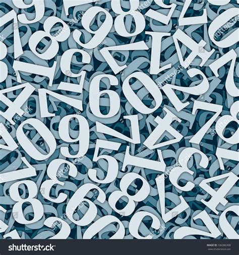 Confused Numbers Background Image As Metaphor Or Symbol For Learning