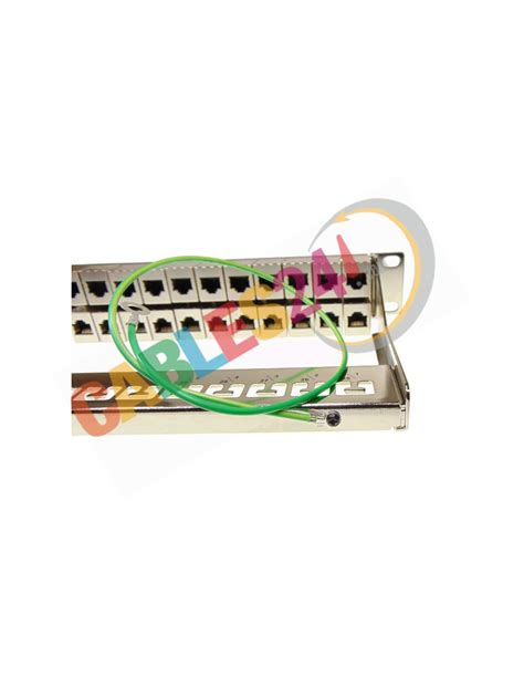 48 Port Shielded High Density CAT6A Patch Panel With Support Bar