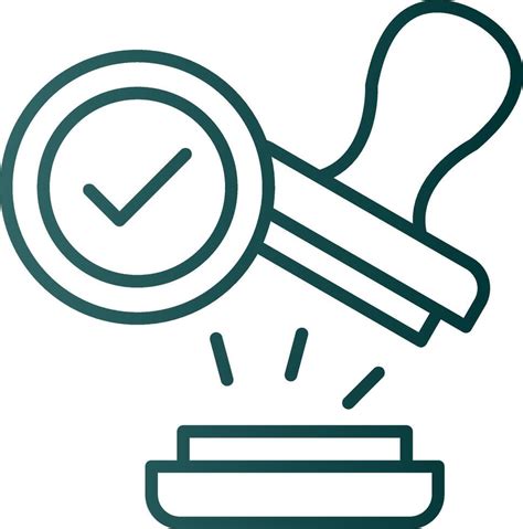 Stamp Line Gradient Icon 43684922 Vector Art At Vecteezy