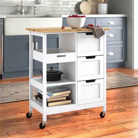 Isley Solid Wood Kitchen Island American One Corp