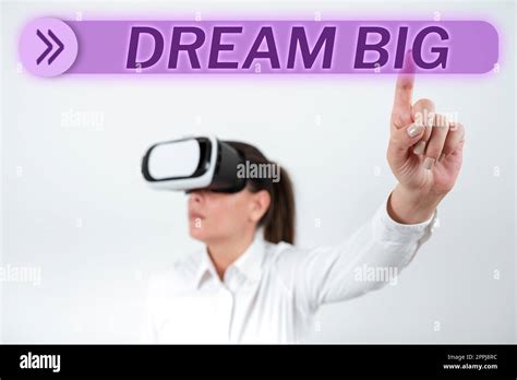 Conceptual Caption Dream Big Business Approach To Think Of Something